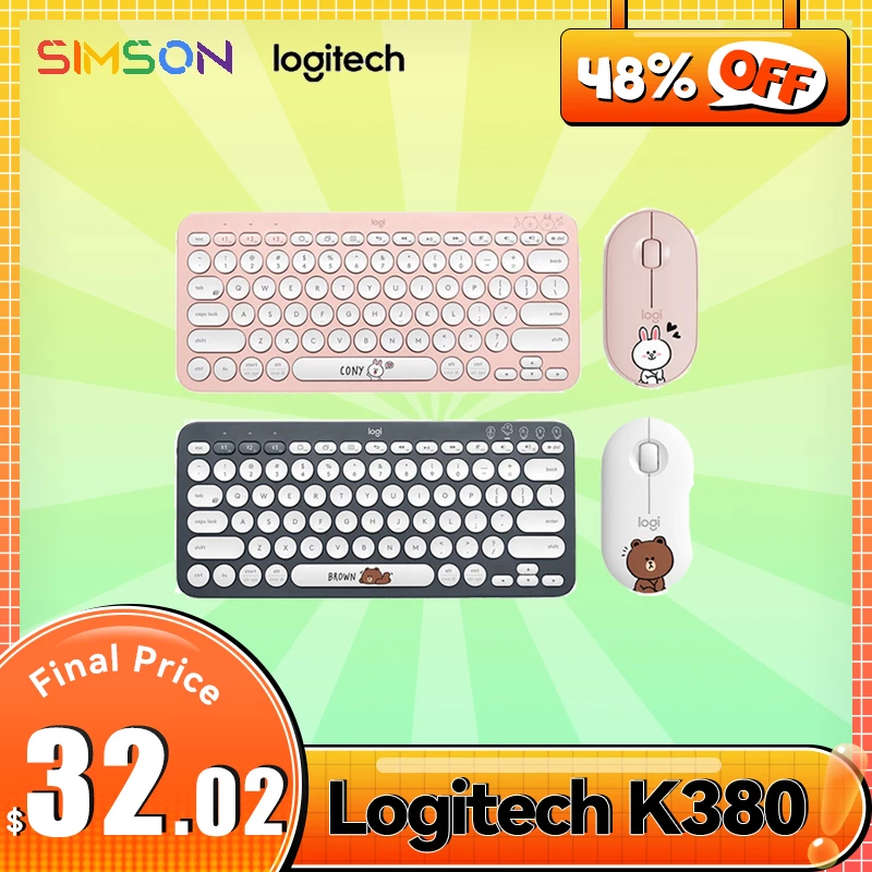 Logitech Line Friends K380 Keyboard - ChapatuPromo