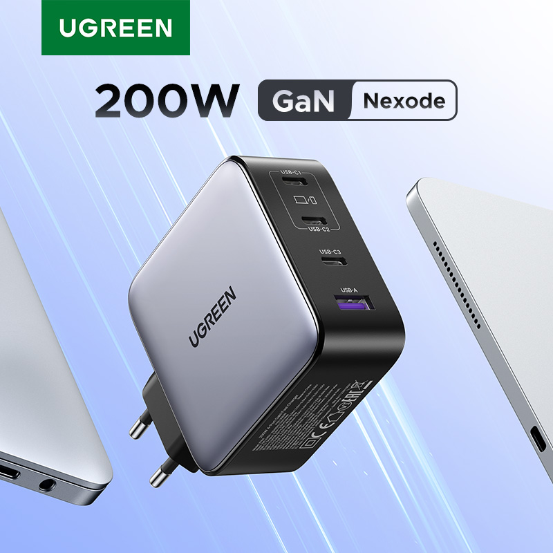 UGREEN 200W GaN: Potencia y Versatilidad en un Solo Cargador - ChapatuPromo